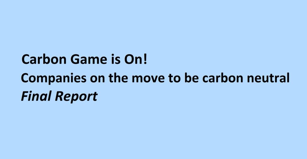 Carbon game is on! Companies on the move to be carbon neutral - Sitra